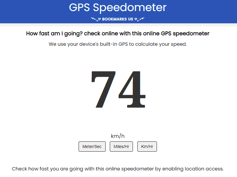 Train Speed Test - Check how fast your train is going?